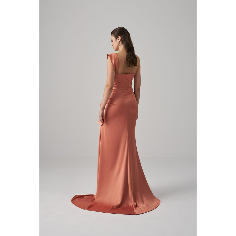 Kiremit Uzun Abiye - T 4018 - Tiah